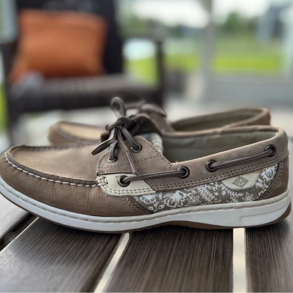 Sperry | Shoes | Sperrytop Sider Leather And Floral | Poshmark